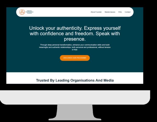 The Authentic Transformation Academy Website Is Live - KrisP Production